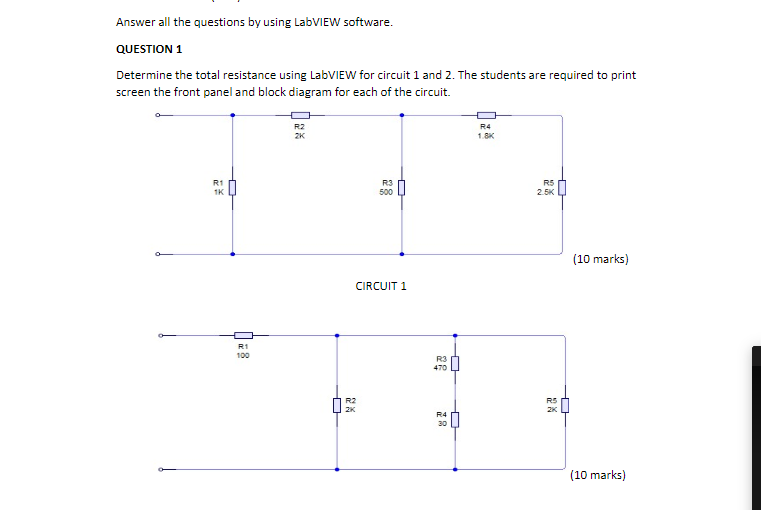 Solved Answer all the questions by using LabVIEW software. | Chegg.com
