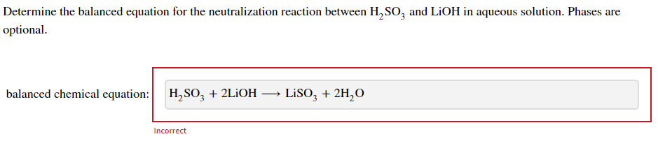 Solved Determine the balanced equation for the | Chegg.com