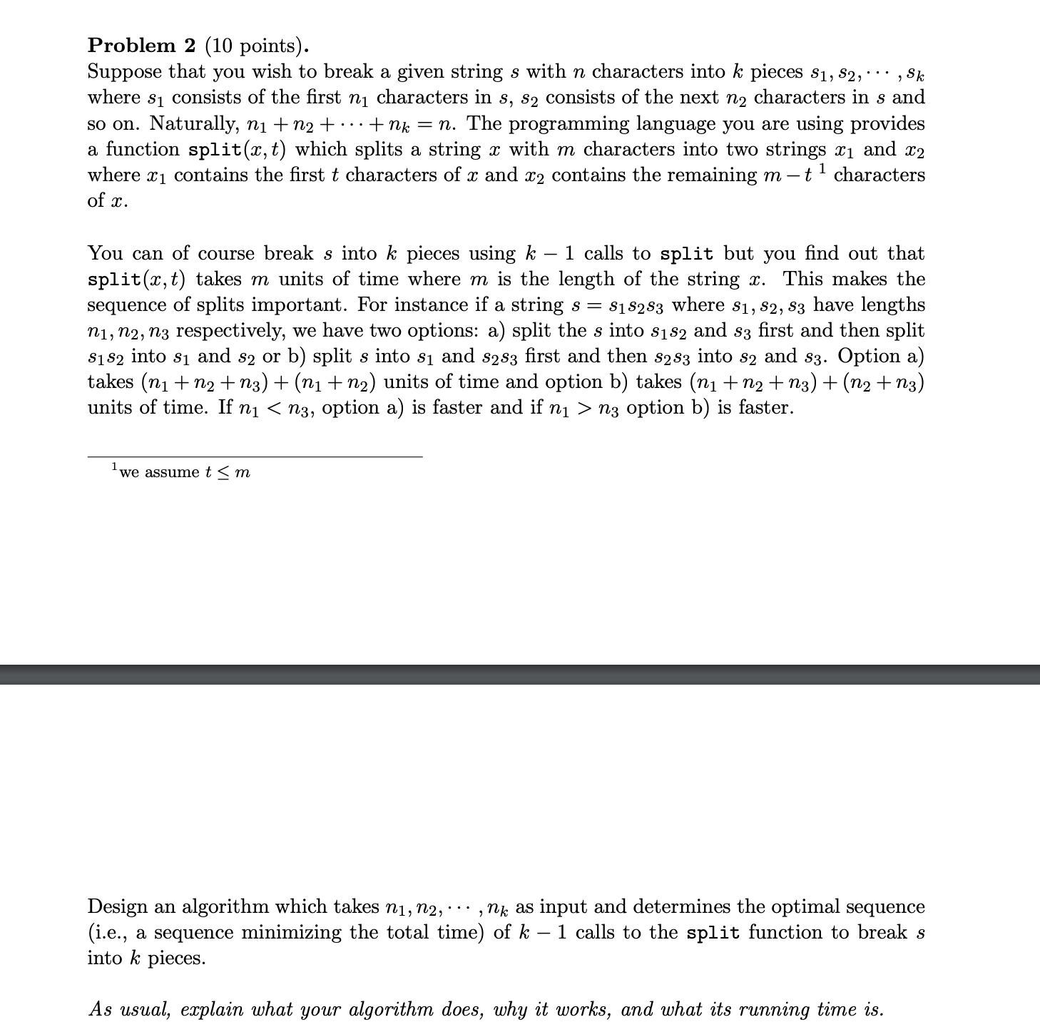 Problem 2 (10 points). Suppose that you wish to break | Chegg.com