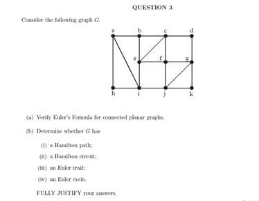 Solved QUESTION 3 Consider the following up (a) Verify | Chegg.com