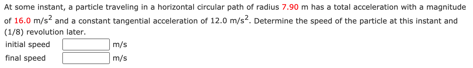 Solved At some instant, a particle traveling in a horizontal | Chegg.com