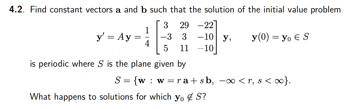 Solved 4.2. Find constant vectors \\( \\mathbf{a} \\) and | Chegg.com
