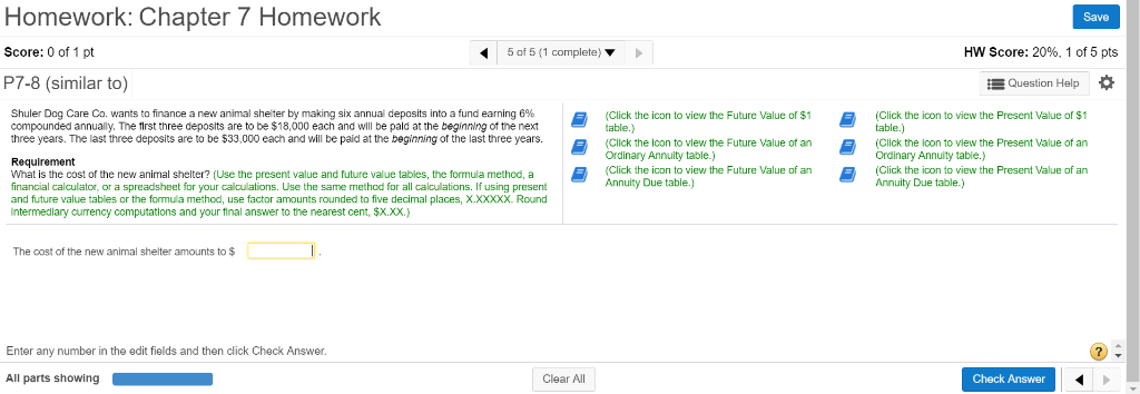 Solved Homework: Chapter 7 Homework Score: 0 of 1 pt P7-8 | Chegg.com