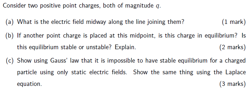 Solved Consider two positive point charges, both of | Chegg.com