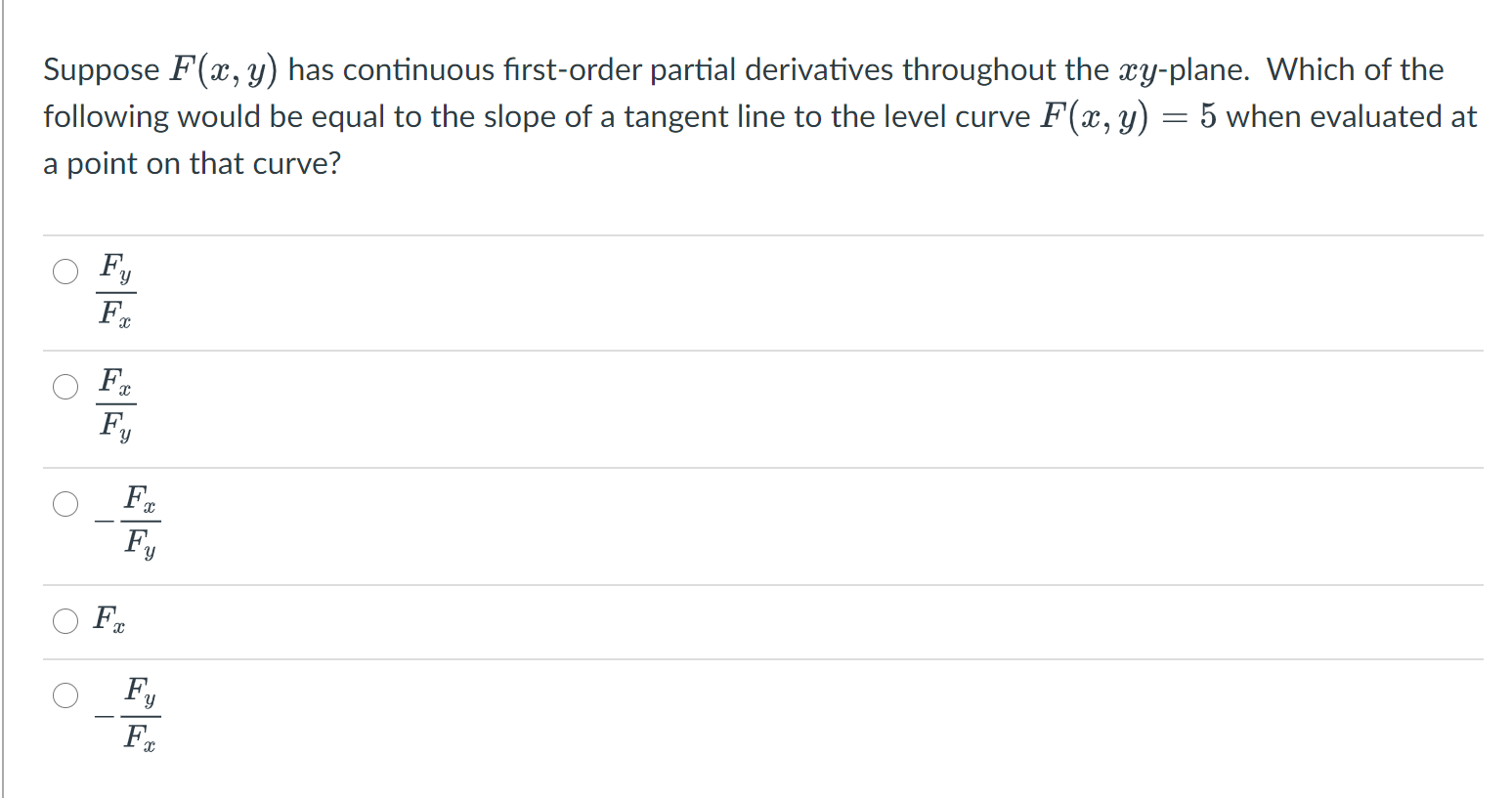 Solved Suppose F(x,y) has continuous first-order partial | Chegg.com