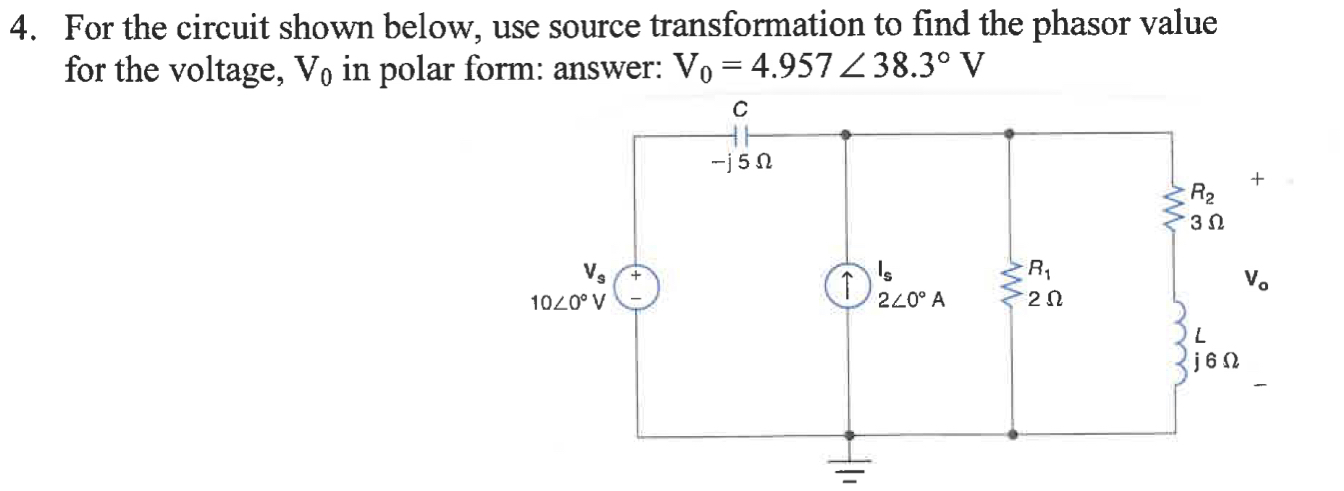 For the circuit shown below, use source | Chegg.com