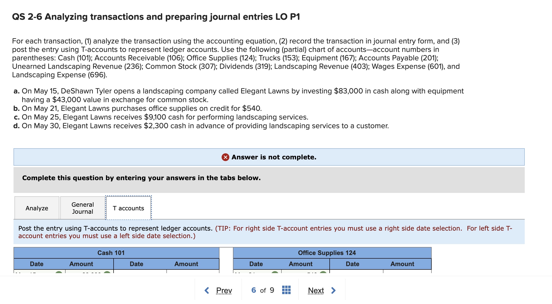 Solved QS 2-6 Analyzing transactions and preparing journal | Chegg.com