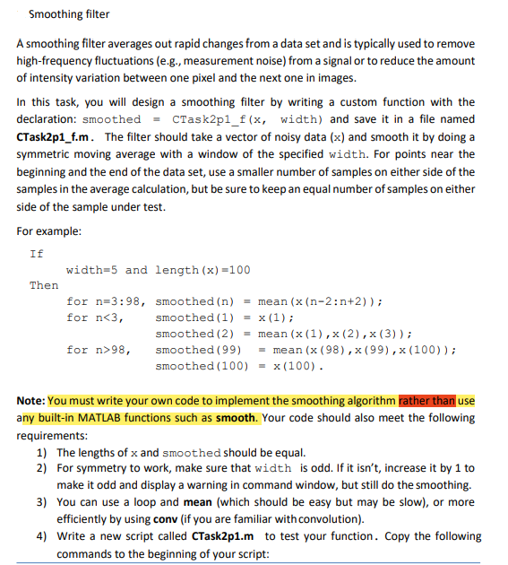 Solved Matlab Question Provide %command to explain the code | Chegg.com