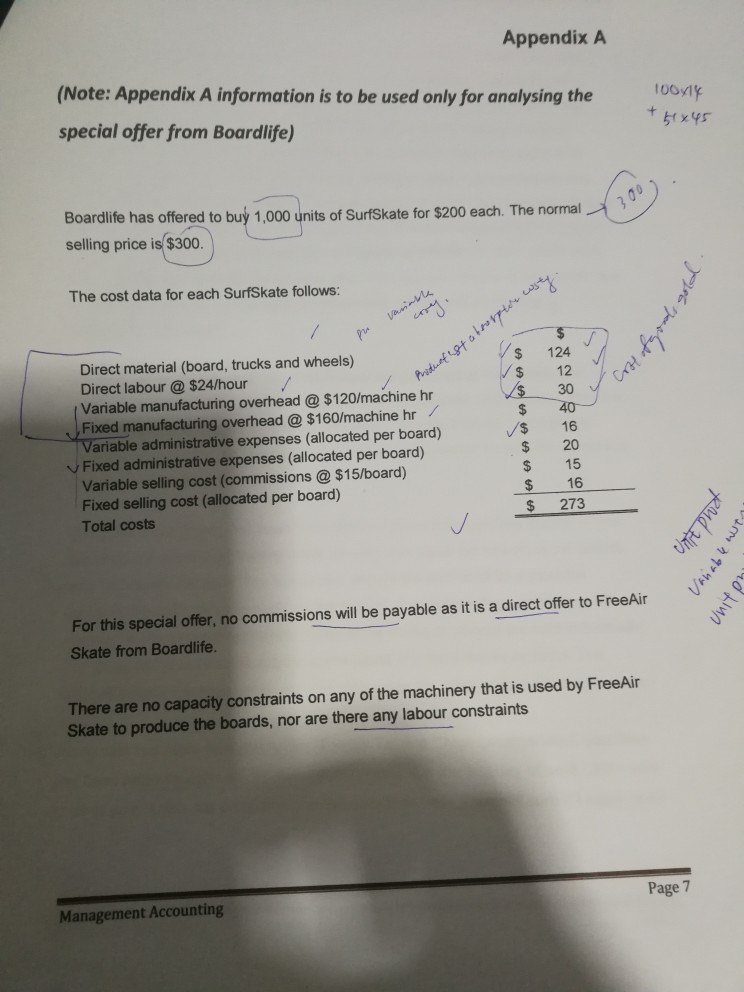 Solved Appendix A (Note: Appendix A information is to be | Chegg.com