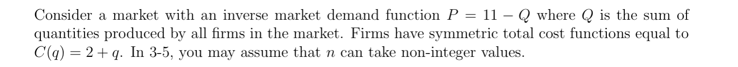 Solved Consider a market with an inverse market demand | Chegg.com