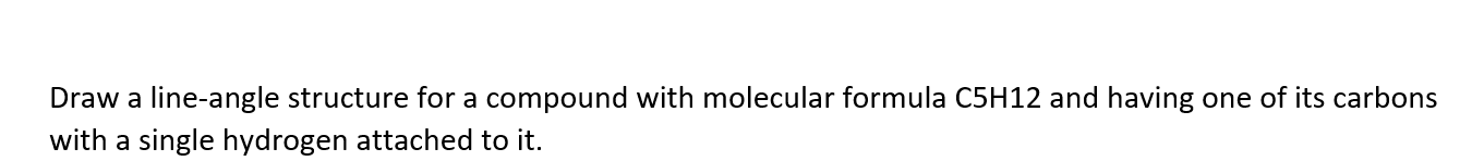 Solved Draw a line-angle structure for a compound with | Chegg.com
