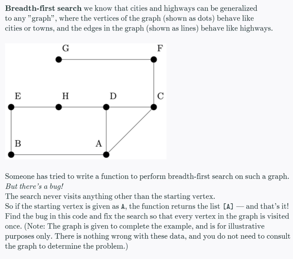 Solved Breadth-first search we know that cities and highways | Chegg.com
