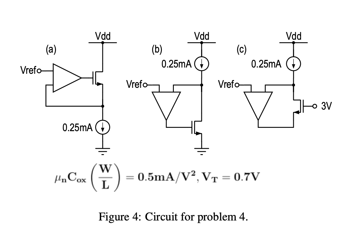 Solved Figure 4: Circuit for problem 4.In Fig. 4(a), | Chegg.com