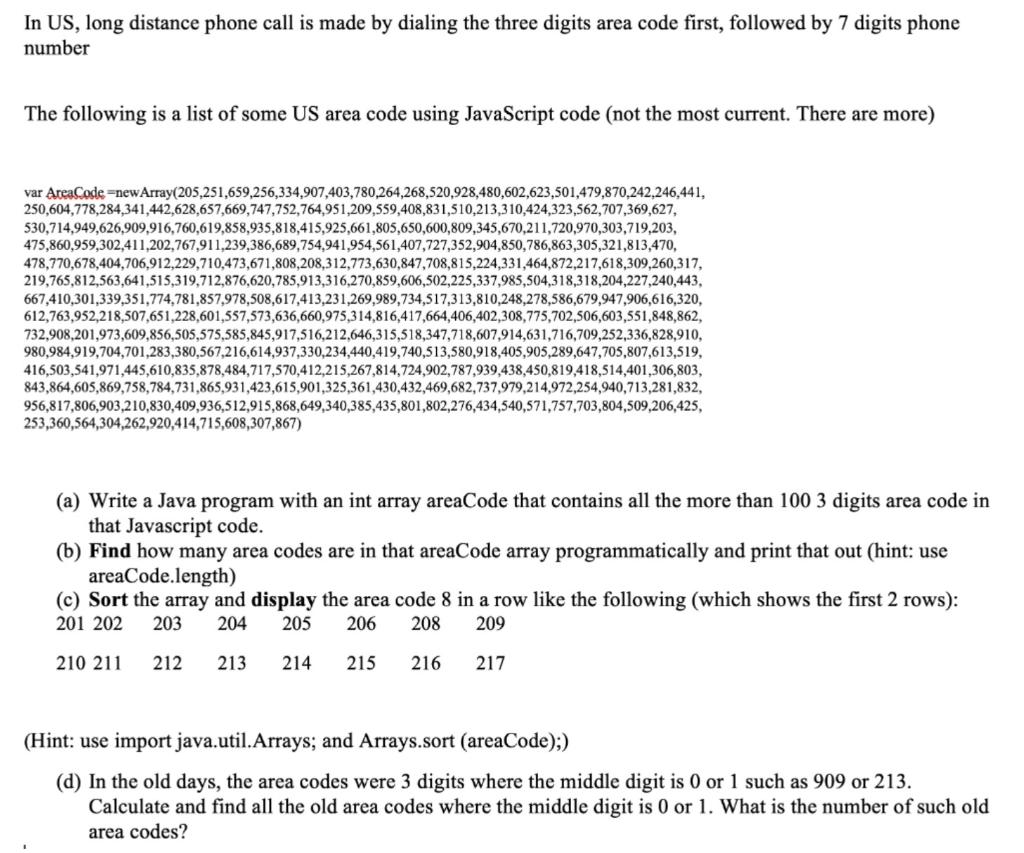 Solved In US, long distance phone call is made by dialing | Chegg.com