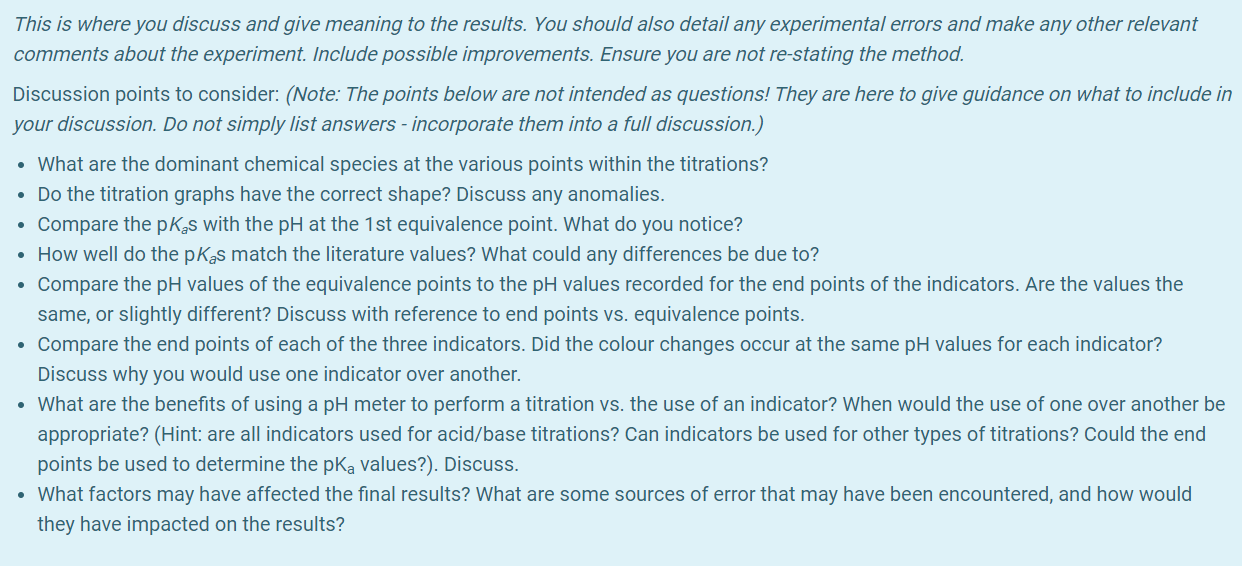 Solved This is where you discuss and give meaning to the | Chegg.com