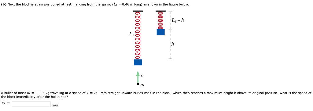 Solved A spring has an unstretched length of Lo = 0.39 m. A | Chegg.com
