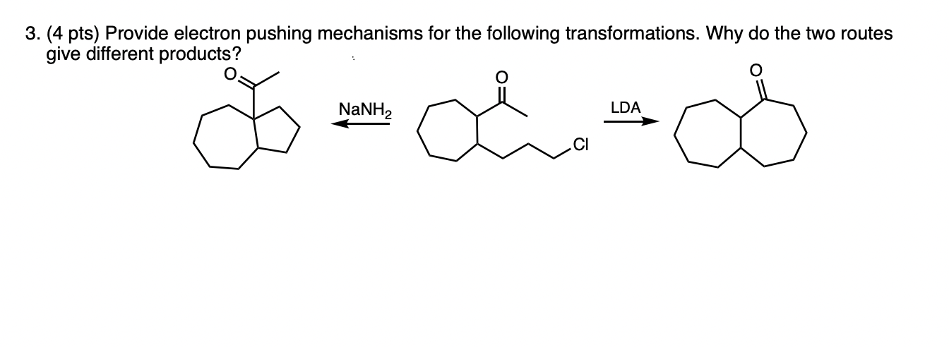 Solved 3. (4 pts) Provide electron pushing mechanisms for | Chegg.com