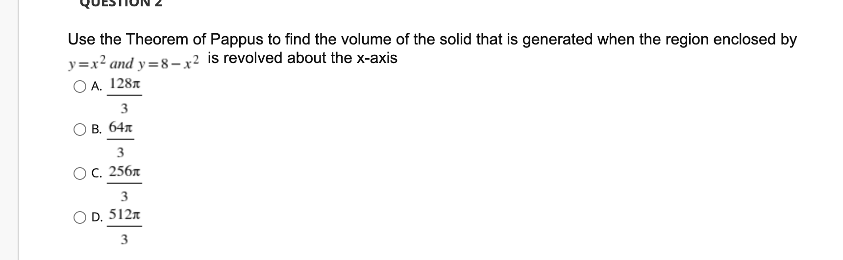 Solved Use the Theorem of Pappus to find the volume of the | Chegg.com