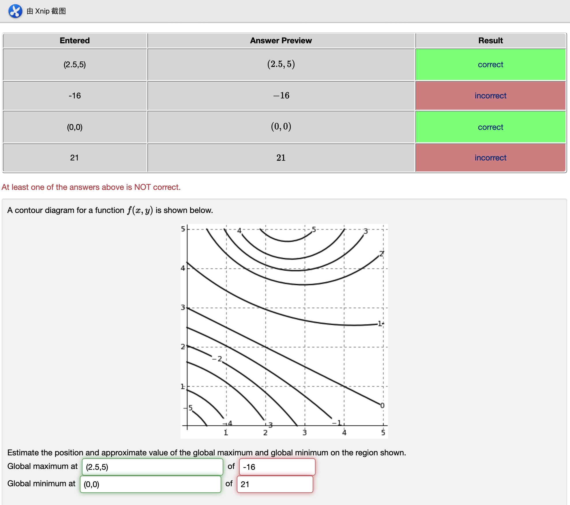 Solved 由 Xnip 截图 At least one of the answers above is NOT | Chegg.com
