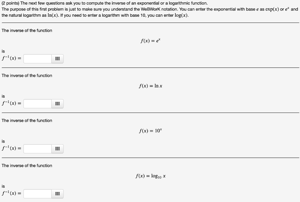 Solved (2 points) The next few questions ask you to compute | Chegg.com
