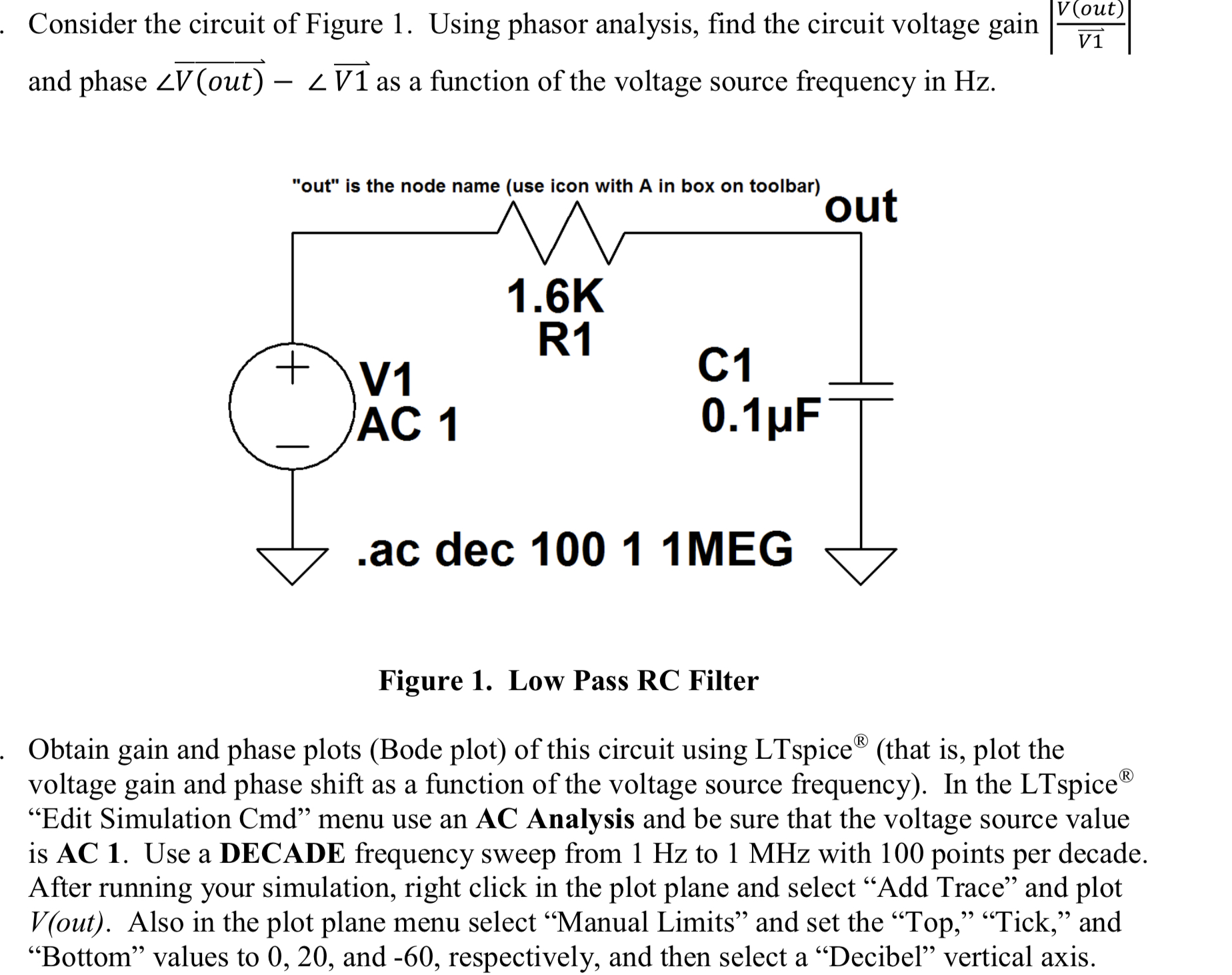 Solved Consider the circuit of Figure 1. Using phasor | Chegg.com
