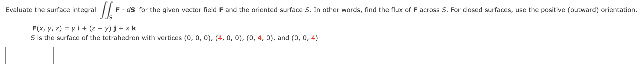 Solved Evaluate the surface integral SIF Fºds for the given | Chegg.com