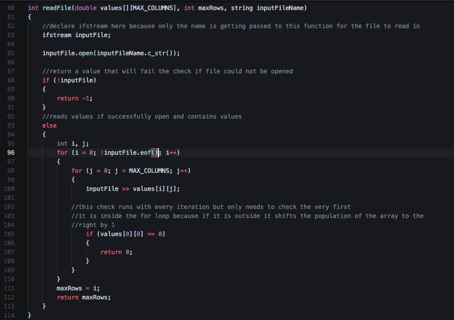 Solved Im Typing A Program Which Reads In The Values From A 3996