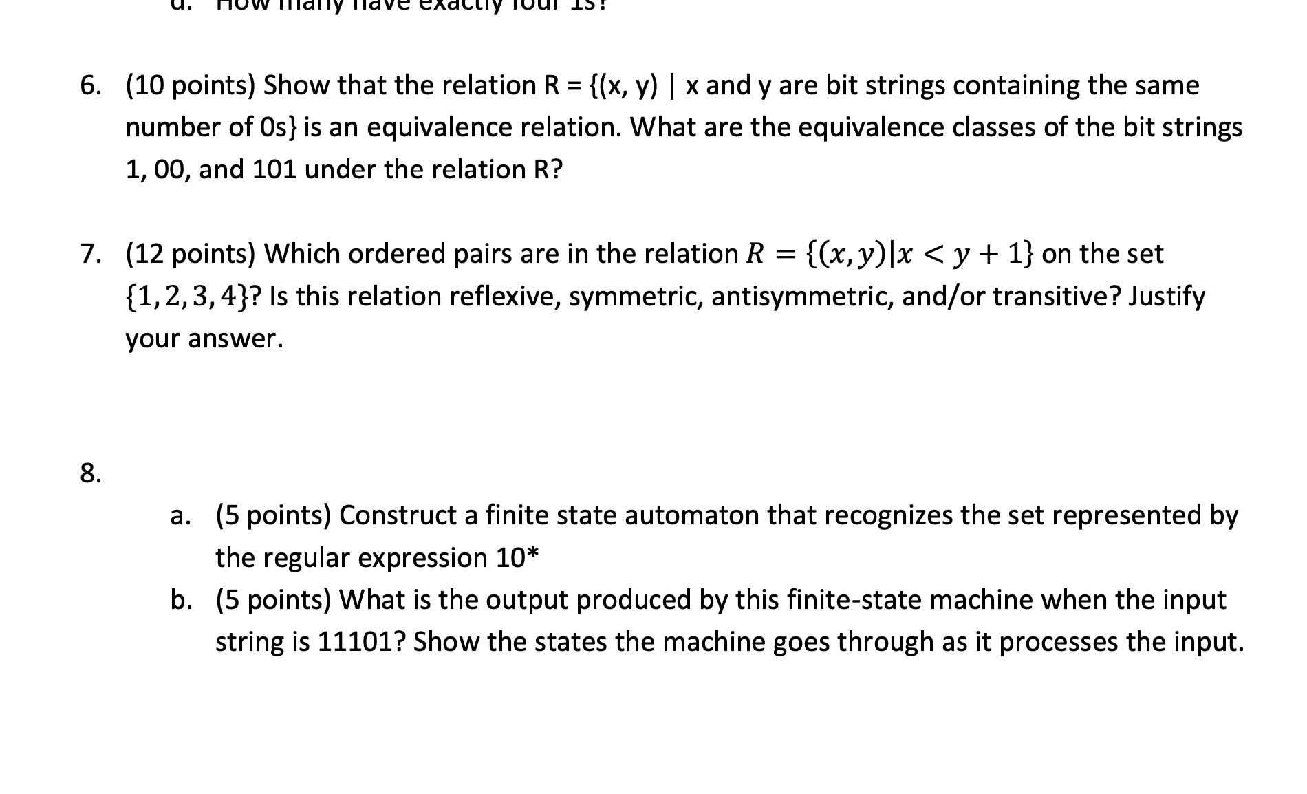 Solved Please answer all questions! | Chegg.com