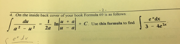 Solved 4. On the inside back cover of your book Formula 69 | Chegg.com