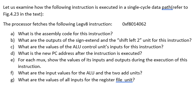Solved Let us examine how the following instruction is | Chegg.com