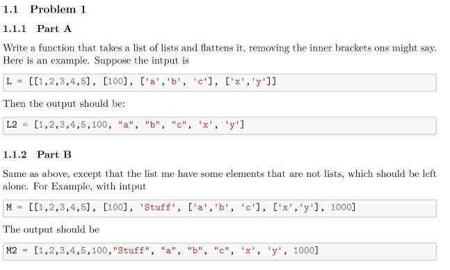Solved 1.1 Problem 1 1.1.1 Part A Write a function that | Chegg.com