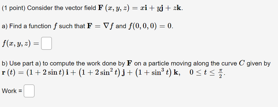 Solved Calc 3 HW 23 (Answer All Parts A-C, Can Show Minimal | Chegg.com