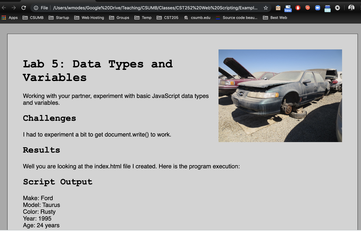 Task 1 Javascript Variables In The Console Create Chegg