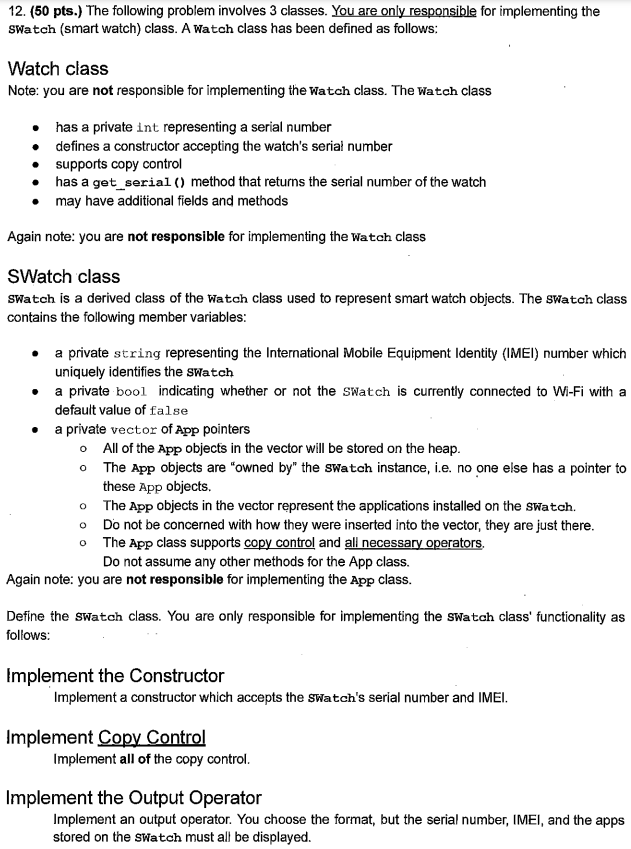 Solved 12. (50 pts.) The following problem involves 3 | Chegg.com