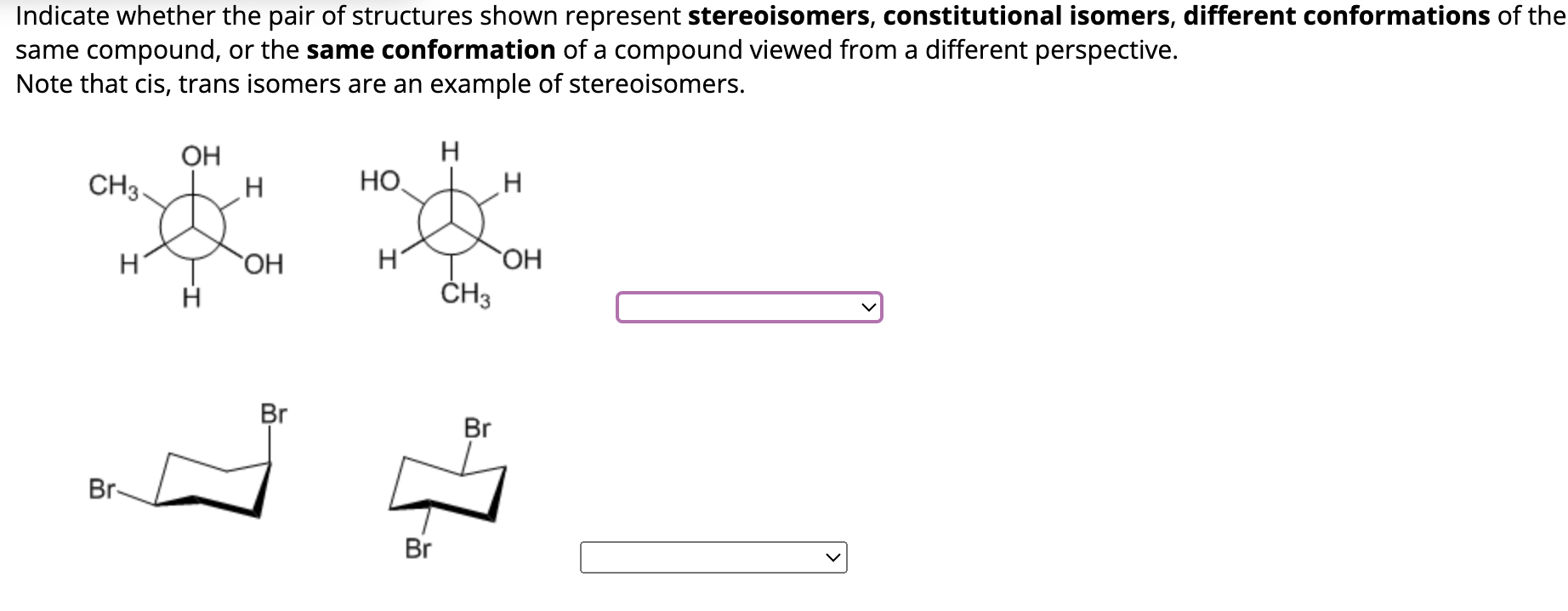 Solved Indicate whether the pair of structures shown | Chegg.com