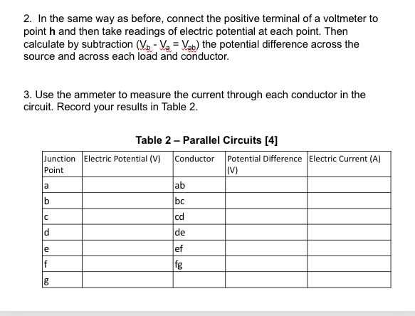 Part II - Parallel Circuits Procedure: 1. Set up the | Chegg.com