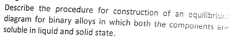 Describe the procedure for construction of an | Chegg.com