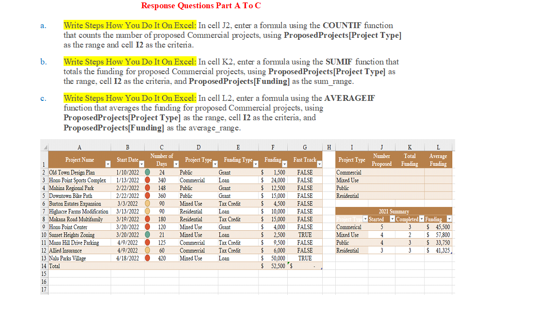 Solved Response Questions Part A To C a, Write Steps How You | Chegg.com