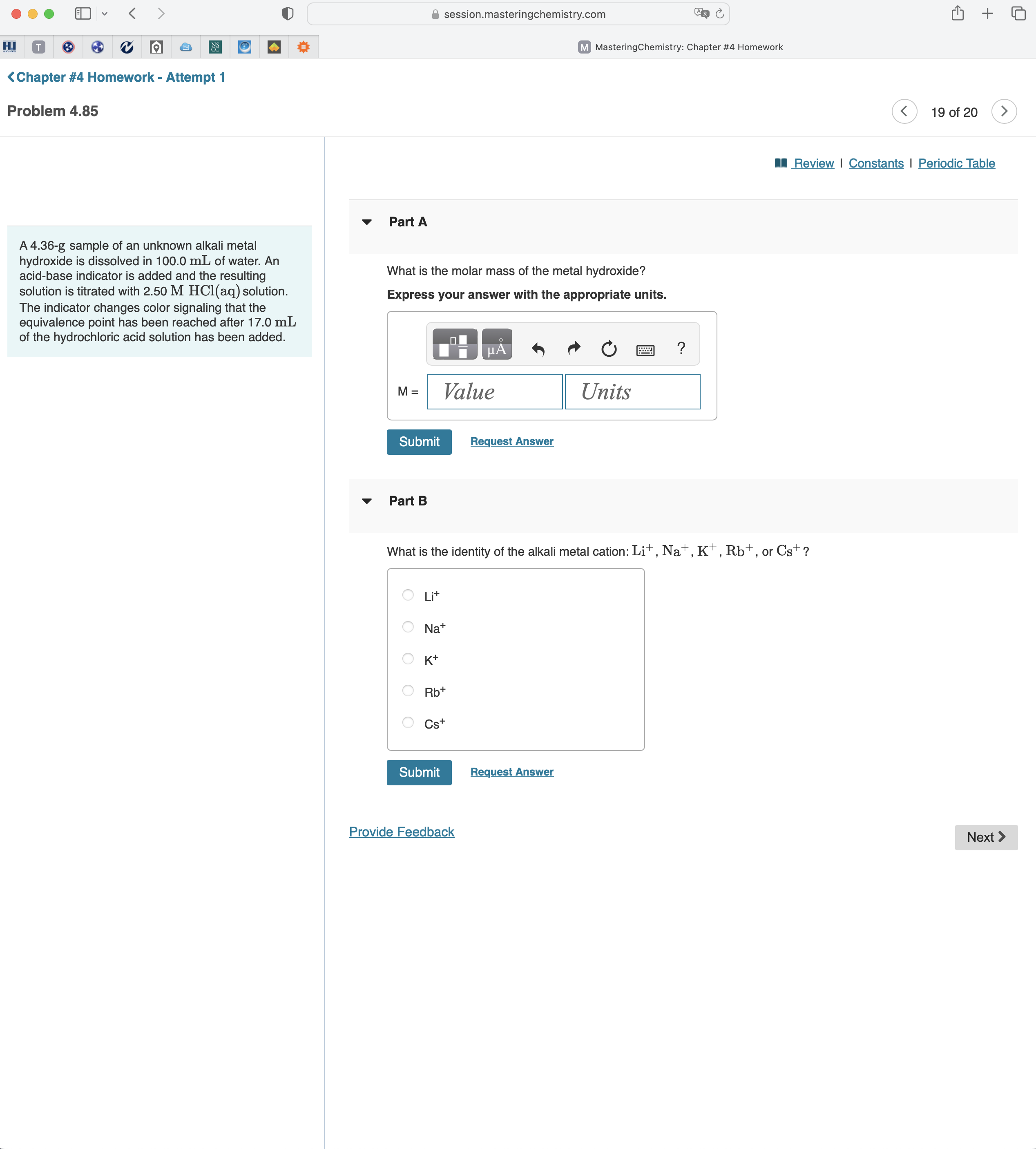 Solved 0 session.masteringchemistry.com MasteringChemistry: | Chegg.com
