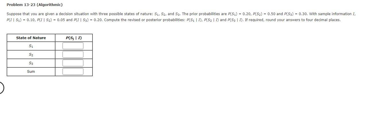 Solved Problem 13-23 (Algorithmic) Suppose that you are | Chegg.com