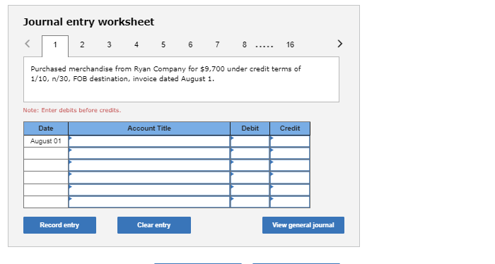Solved Journal entry worksheet 13….16 At Ryan's request, | Chegg.com