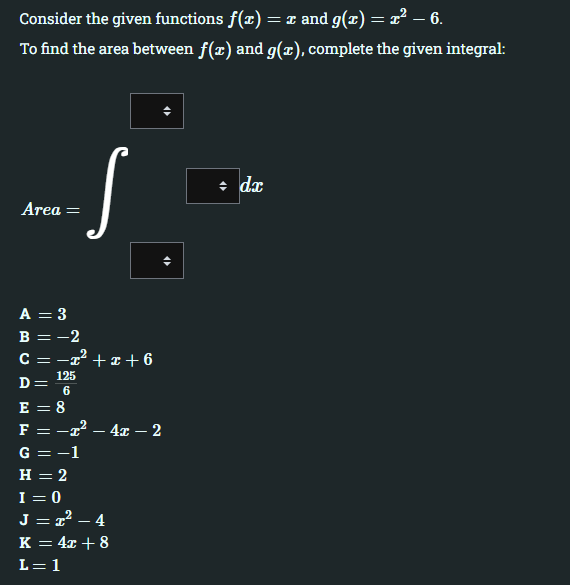 Solved Consider The Given Functions F X X And G X X2−6 To