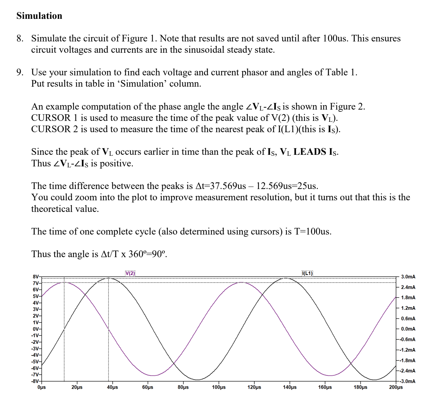 Solved 1. Use RMS values for all phasors. Note that ammeters | Chegg.com