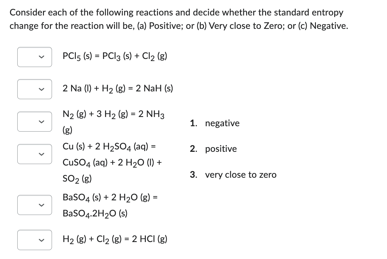 Solved Consider each of the following reactions and decide | Chegg.com
