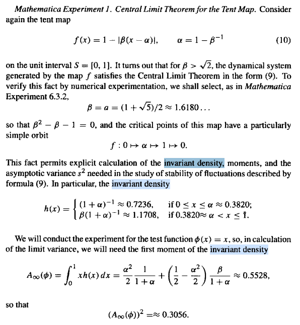 Verify analytically the form of the invariant density | Chegg.com