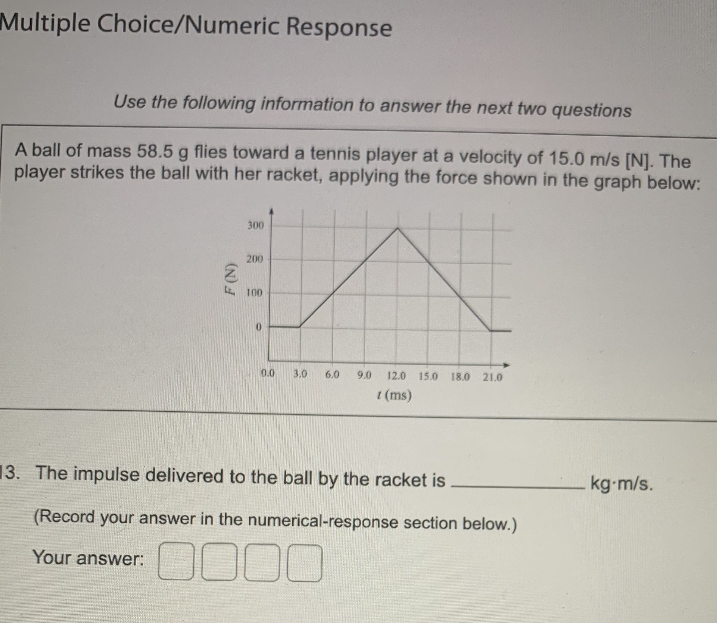 Solved Multiple Choicenumeric Response Use The Following 