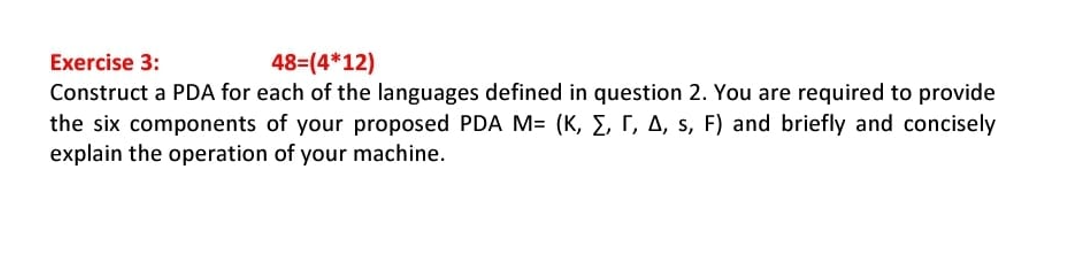 Solved advanced computing related to DFA , PDA, languages, | Chegg.com