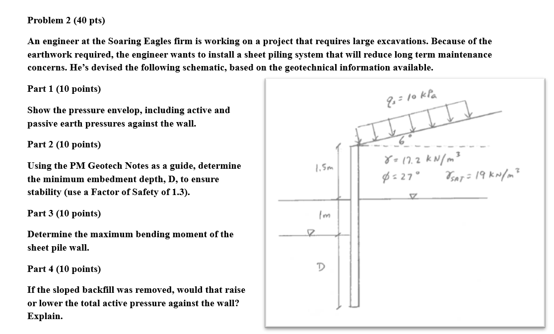 Solved by an EXPERT Problem 2 (40 ﻿pts)An engineer at the Soaring Eagles | Chegg.com
