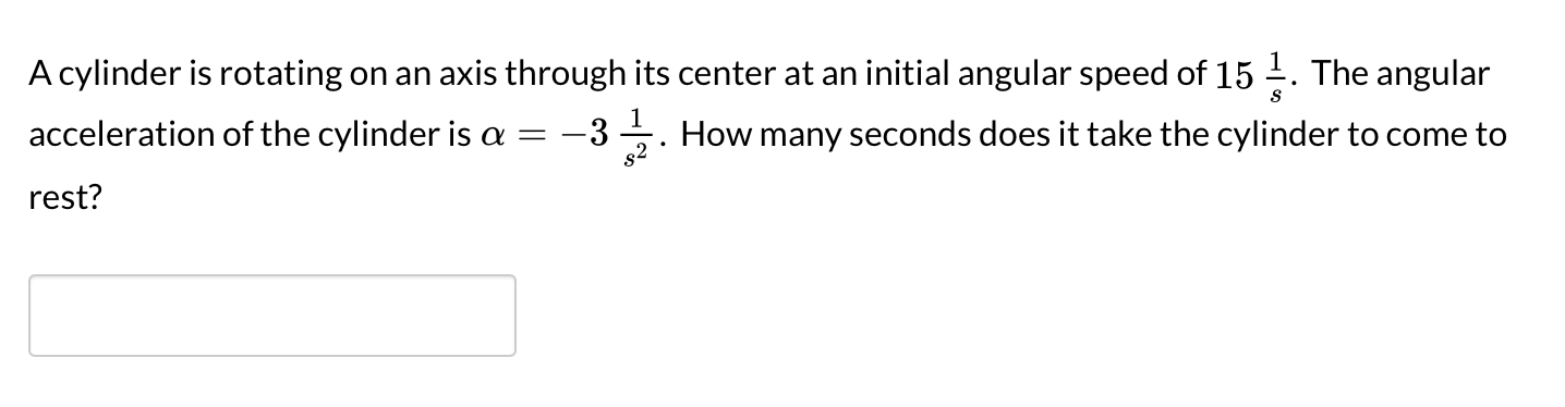 Solved A cylinder is rotating on an axis through its center | Chegg.com