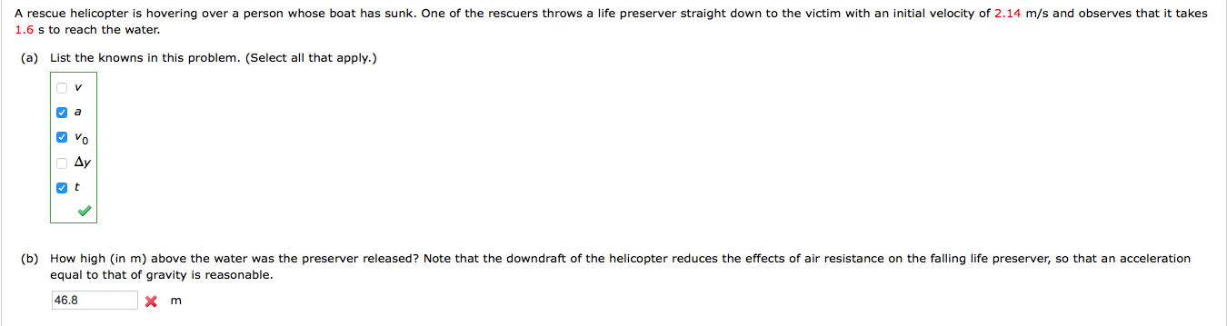 Solved A Rescue Helicopter Is Hovering Over A Person Whose
